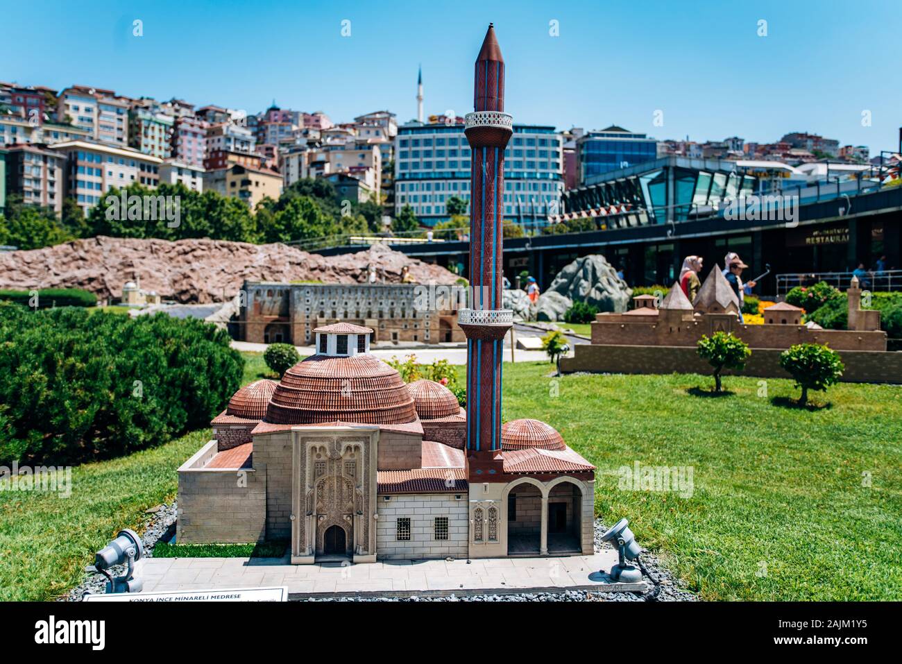 Istanbul, Turkey - July 12, 2017: the reduced copy of the Konya Thin ...