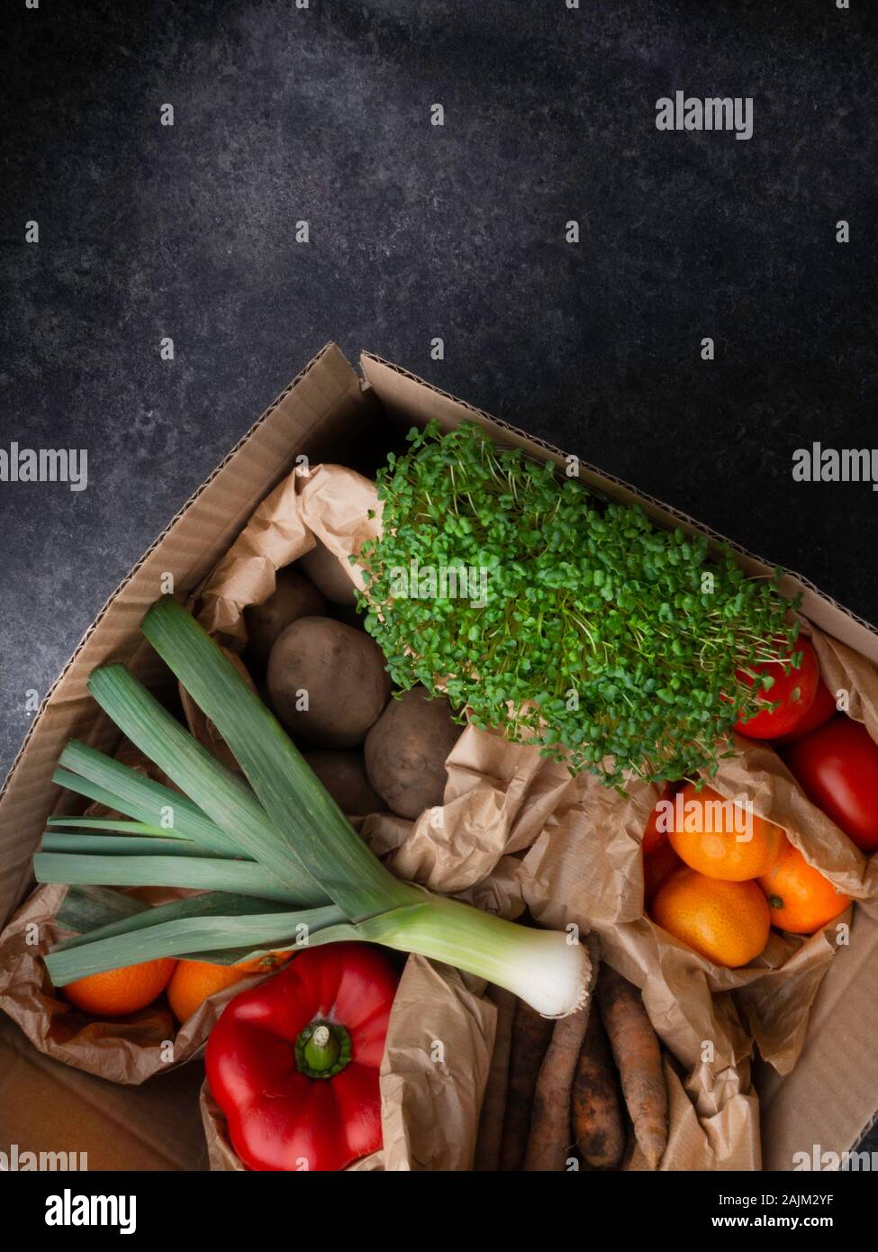 Healthy food clean eating selection fruit and vegetable, rich in ...