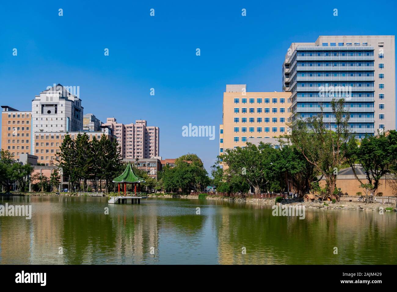 Morning view of the famous National Taiwan University's campus at ...
