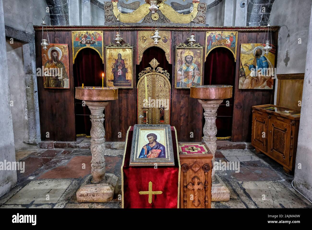 Kotor, Montenegro - June 2019: Interior of St Marys Collegiate Church ...