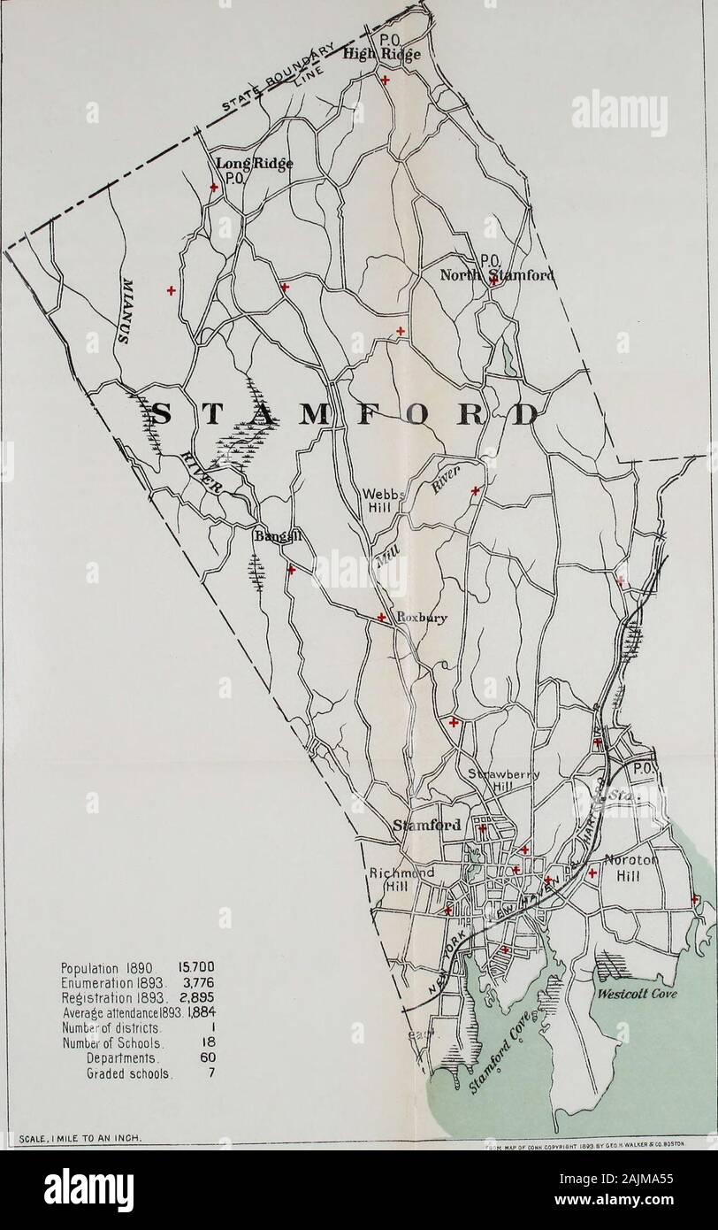 Public documents of the State of Connecticut . SCALE, 11 MILES TO AN ...