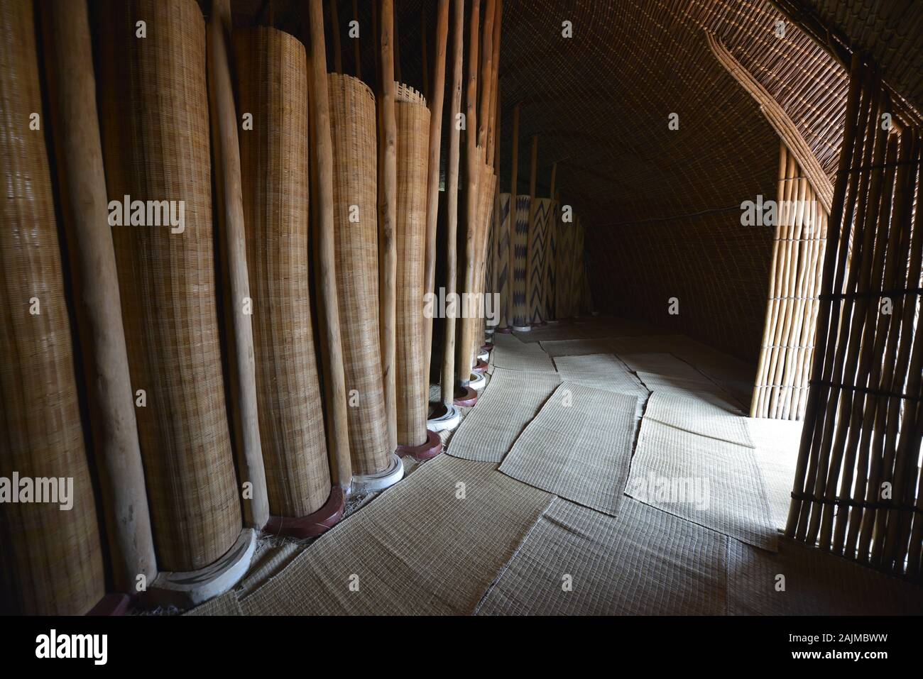 Reconstruction of the King of Rwanda's palace at Nyanza in Rukari ...