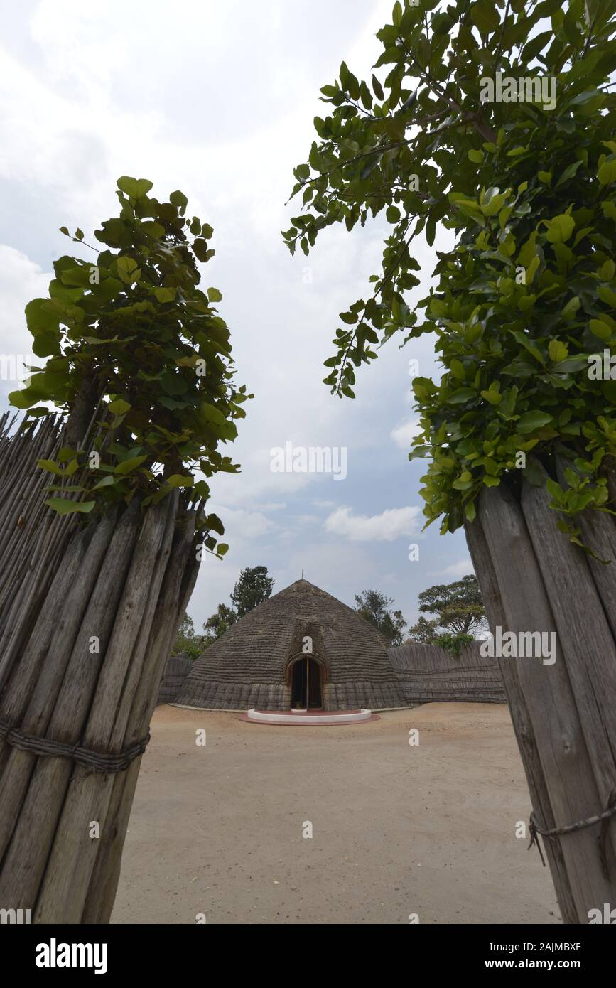 Reconstruction of the King of Rwanda's palace at Nyanza in Rukari ...
