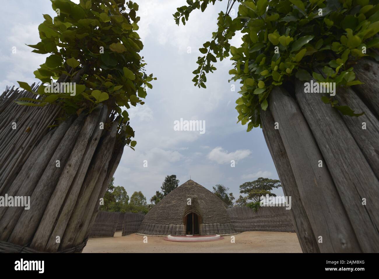Reconstruction of the King of Rwanda's palace at Nyanza in Rukari ...