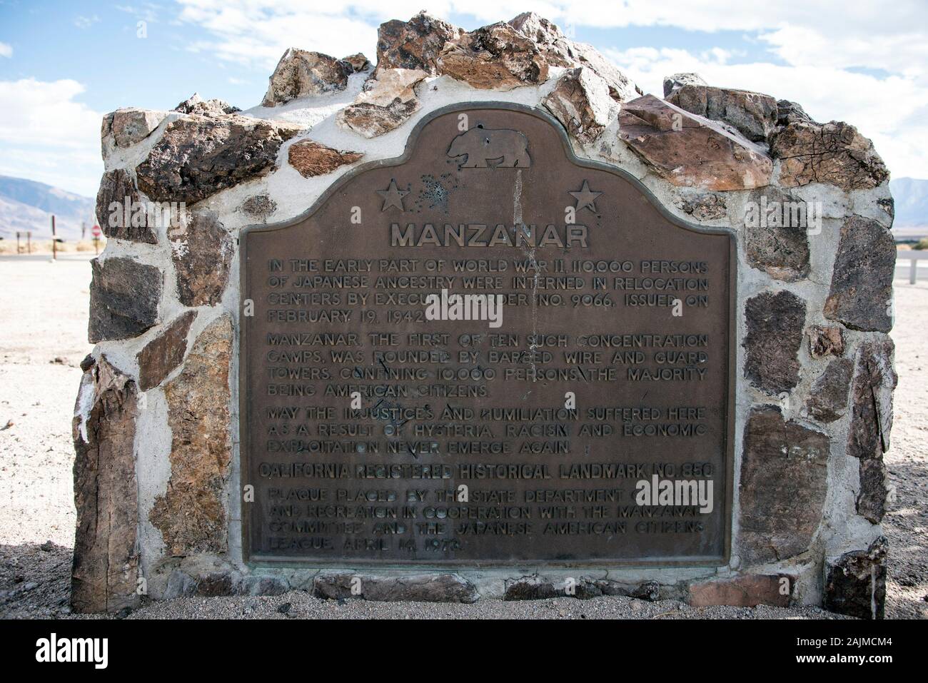 Manzanar World War Two internment camp, California, USA Stock Photo - Alamy