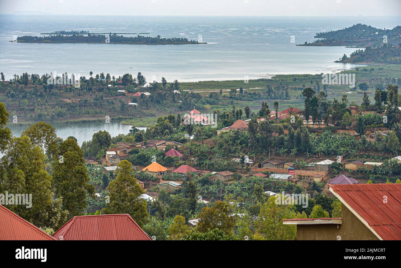 View of the lake Kivu, Rwanda Stock Photo - Alamy