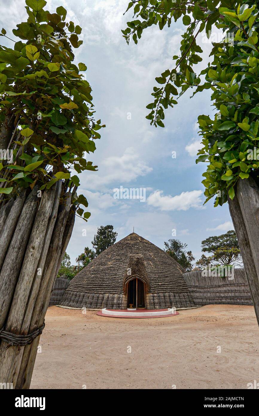 Reconstruction of the King of Rwanda's palace at Nyanza in Rukari ...