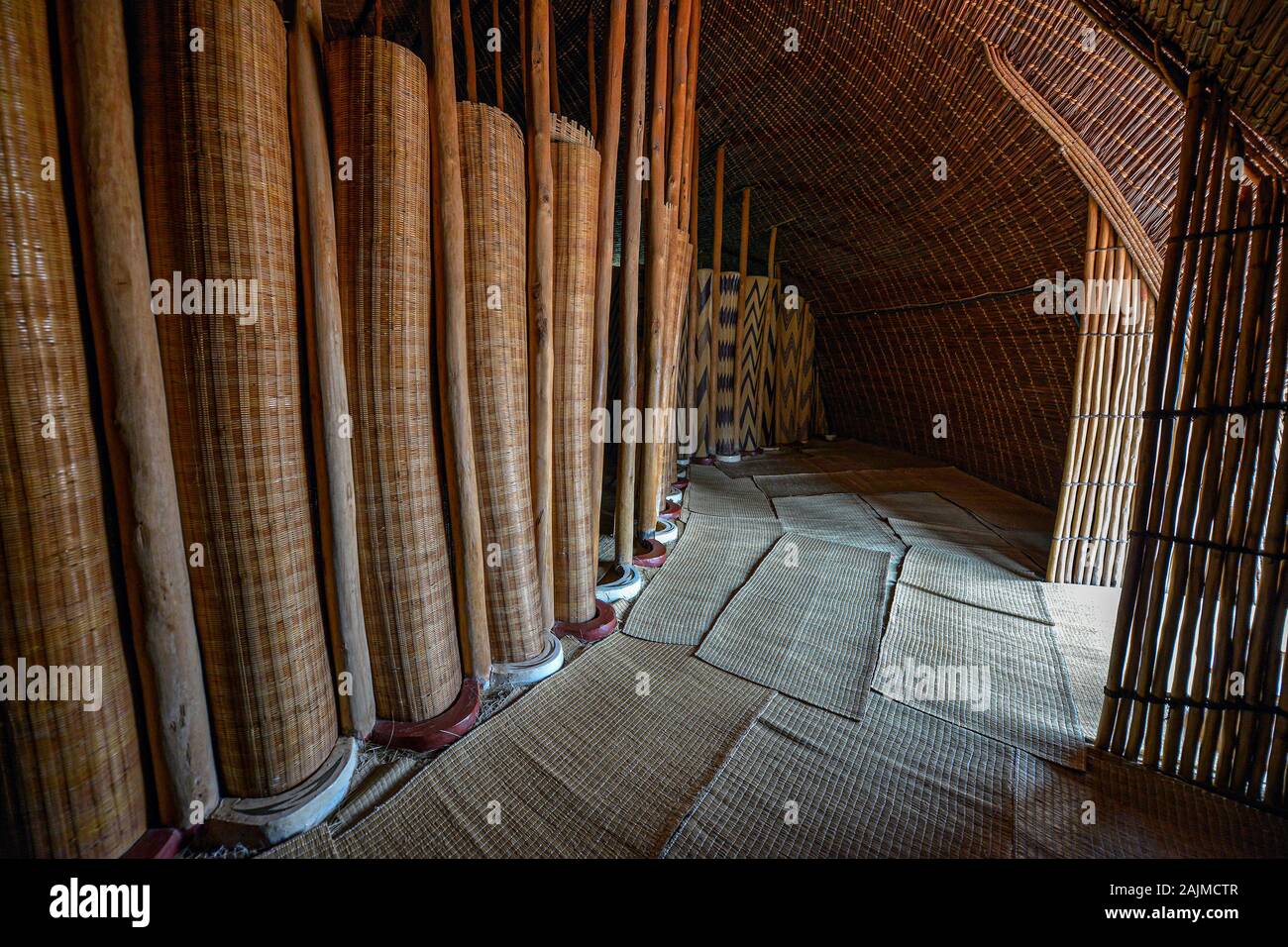 Reconstruction of the King of Rwanda's palace at Nyanza in Rukari ...