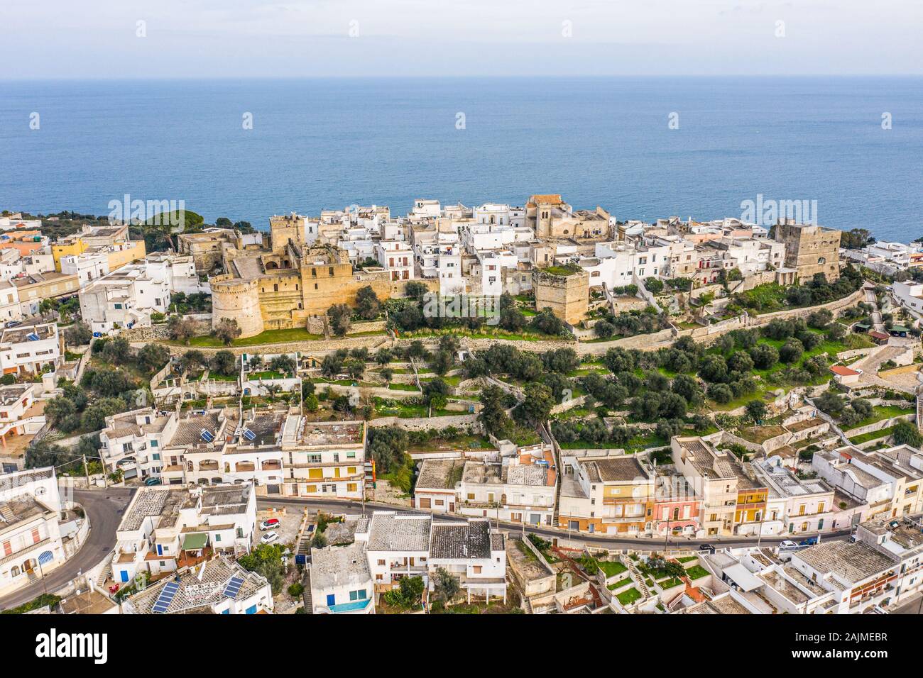 Castello Aragonese, Castro, Lecce, Italy Stock Photo - Alamy