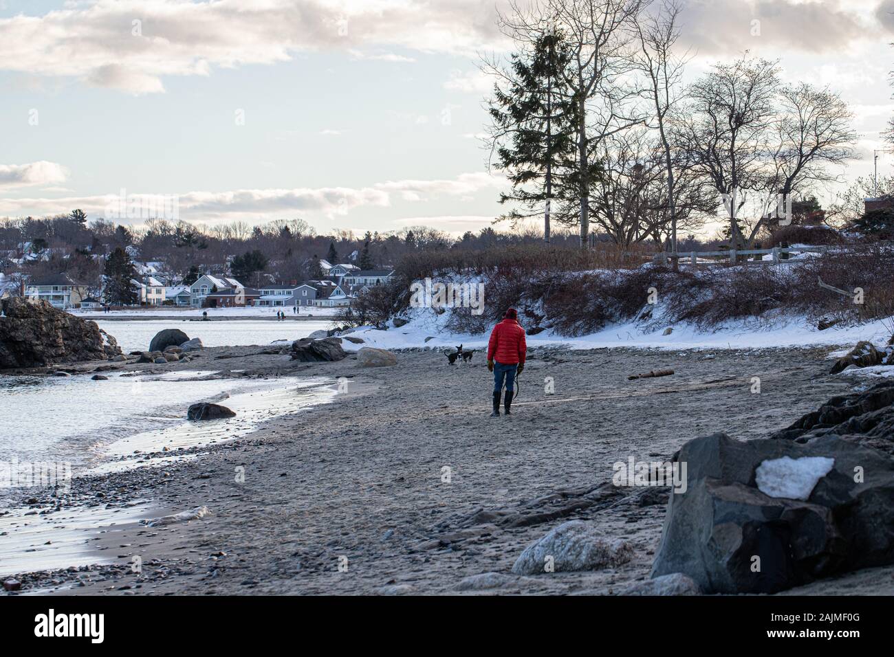 The Atlantic Ocean of Maine Stock Photo - Alamy