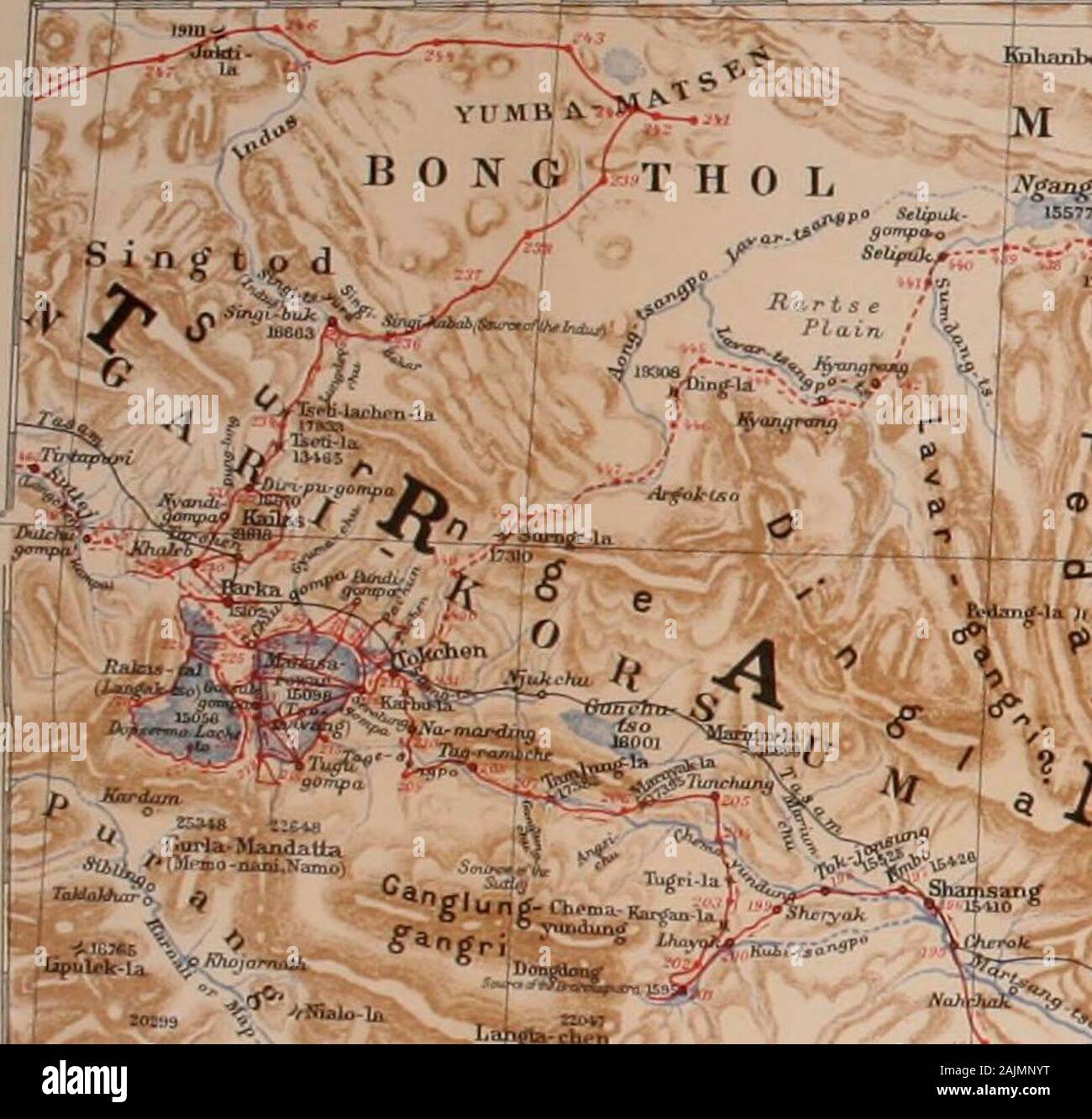 Trans-Himalaya; discoveries and adventures in Tibet . c ^T^ /o-chaxig ...