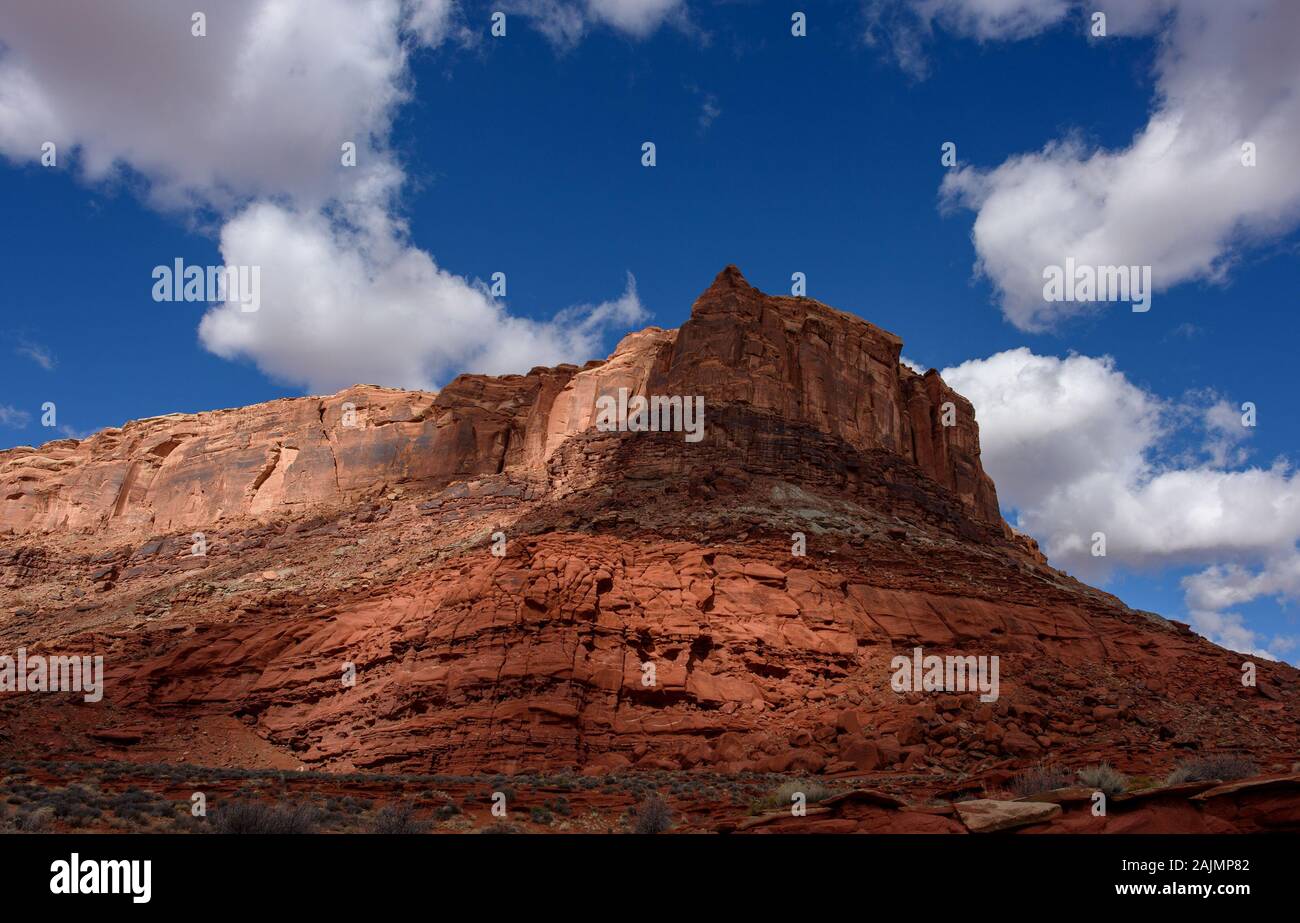 Colorful rock formation near Moab, Utah Stock Photo - Alamy