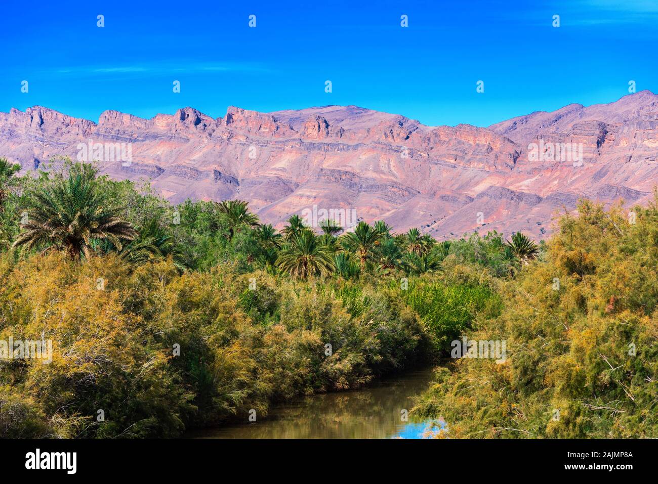 A view of the landscape of the river Draa, Morocco Stock Photo - Alamy