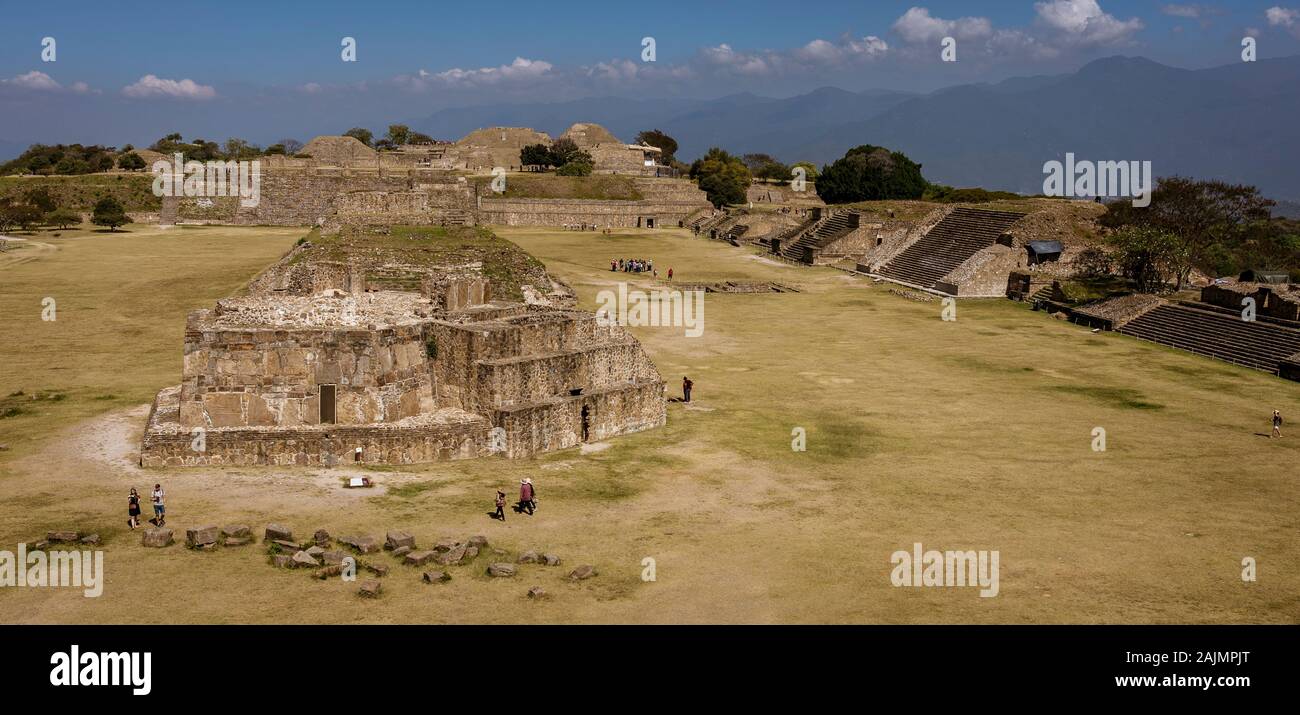 Archaeological zone of monte alban hi-res stock photography and images ...