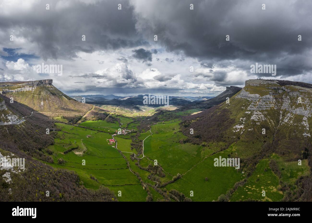 San Miguel waterfall in Angulo valley in Burgos, Spain Stock Photo - Alamy
