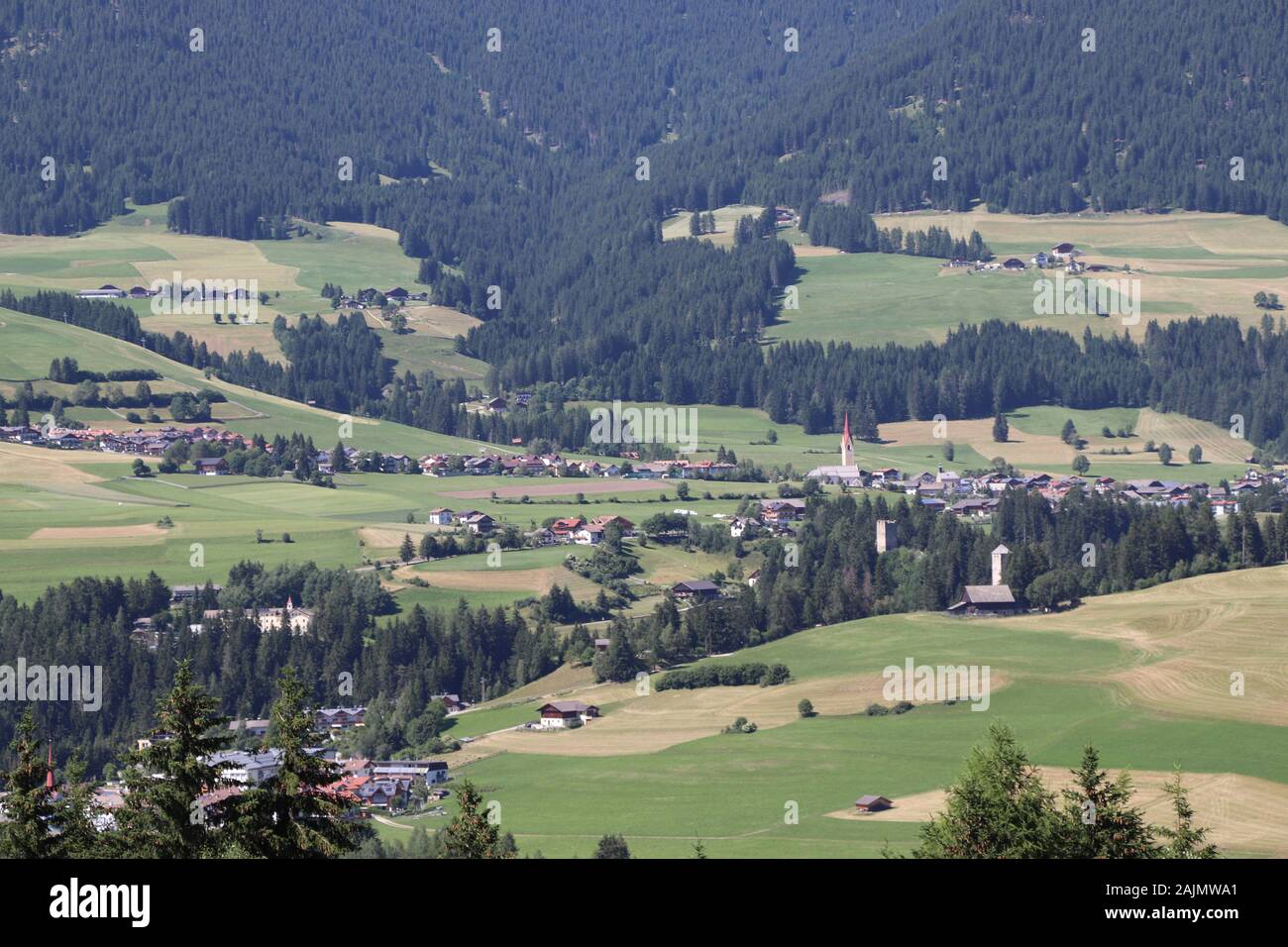 landscape with verdant hills in northern Italy Stock Photo - Alamy