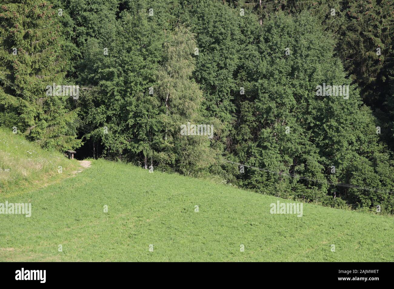 landscape with verdant hills in northern Italy Stock Photo - Alamy
