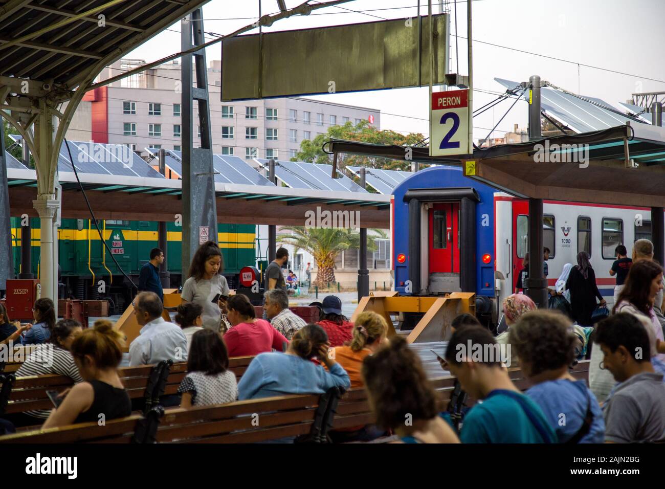 Basmane/Izmir/Turkey- 26/08/2019: Basmane Railway Station is an ...