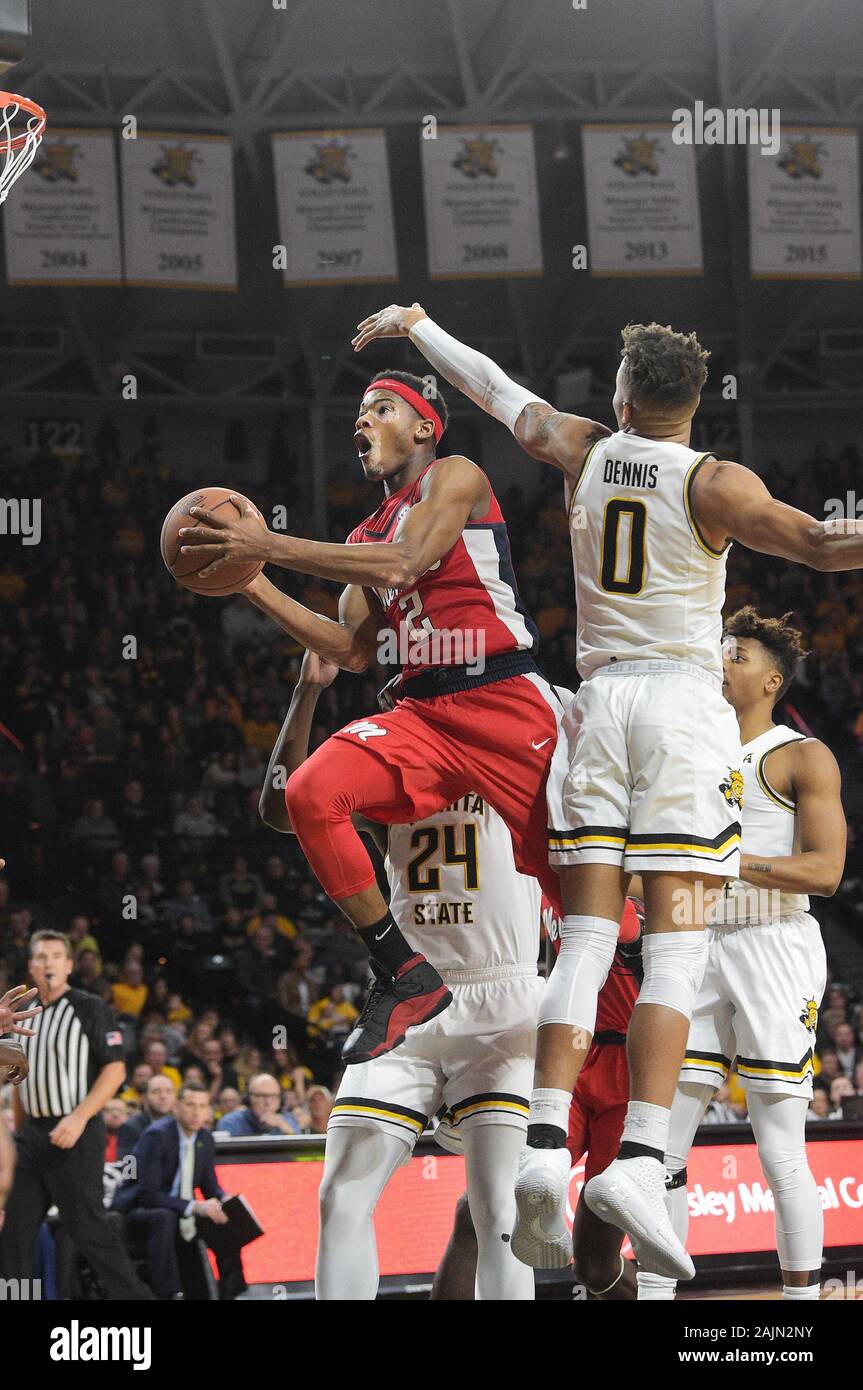 Wichita, Kansas, USA. 04th Jan, 2020. Ole Miss Rebels guard Devontae ...