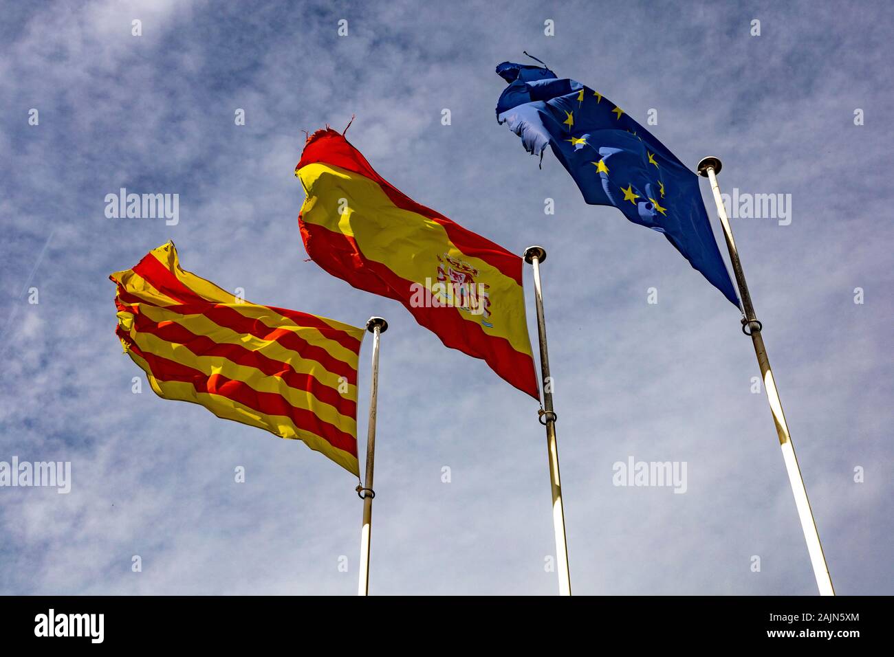 Catalonian flag hi-res stock photography and images - Alamy
