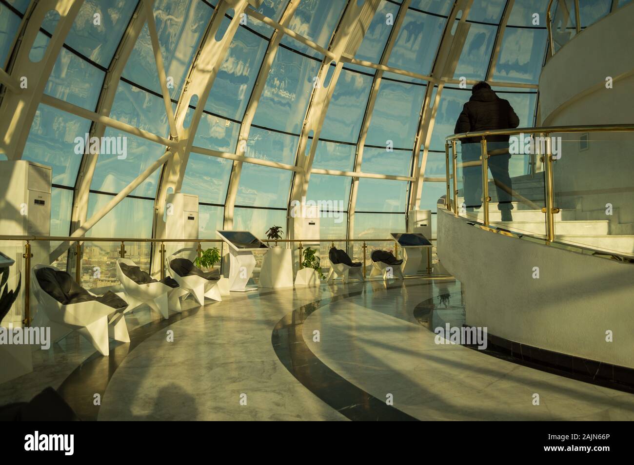 Inside Baiterek Tower in Nur-Sultan, Kazakhstan during Daytime Stock ...
