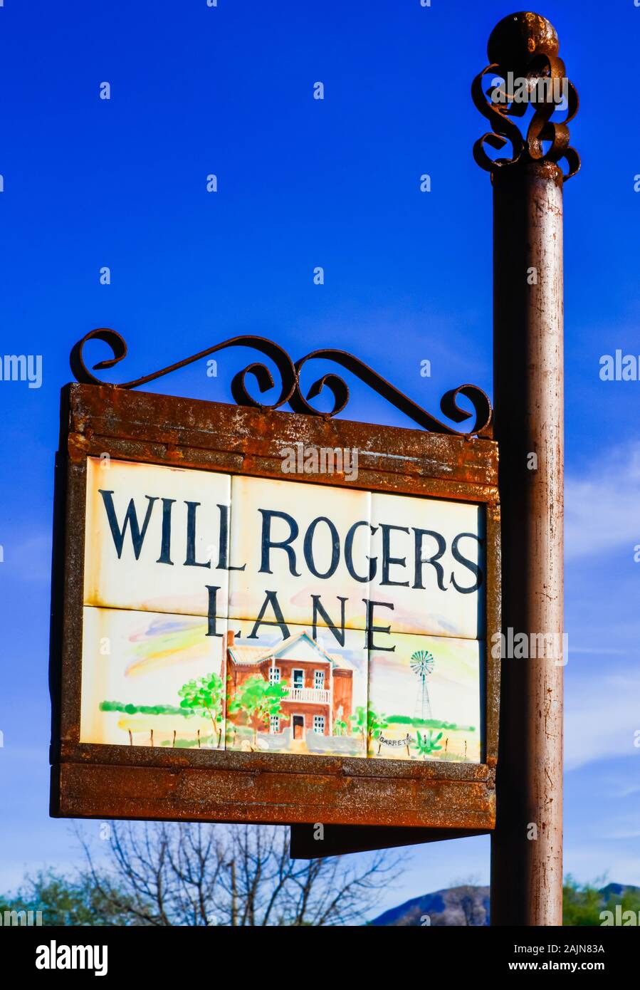 Pictorial tile signboard hi-res stock photography and images - Alamy