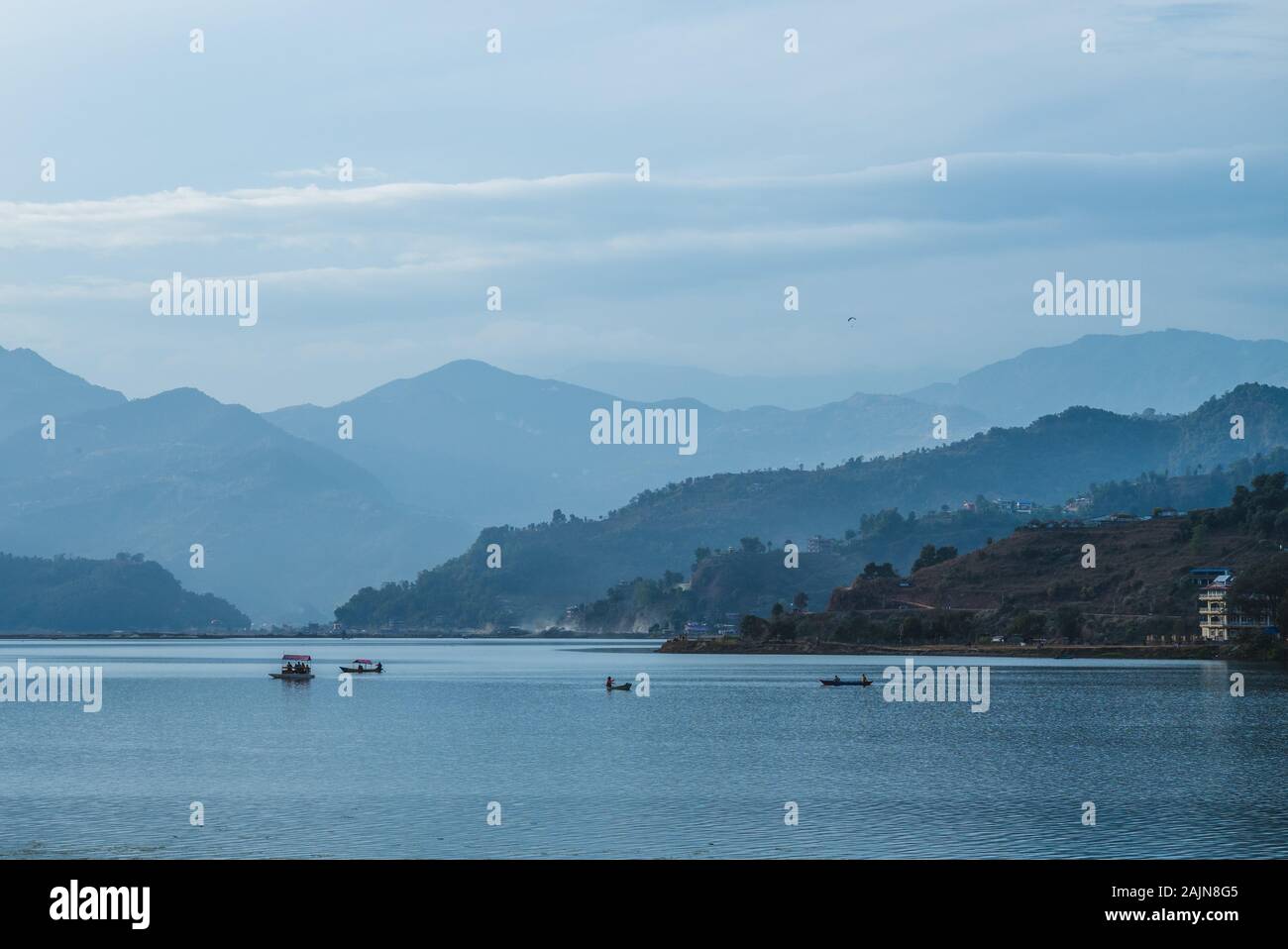 Pokhara lake hi-res stock photography and images - Alamy