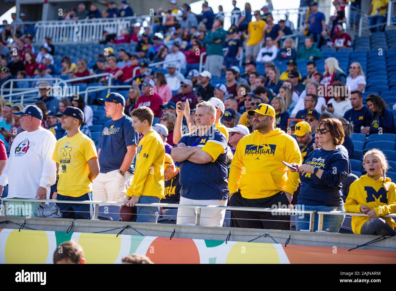 Michigan Football Stadium Crowd Fans High Resolution Stock Photography ...