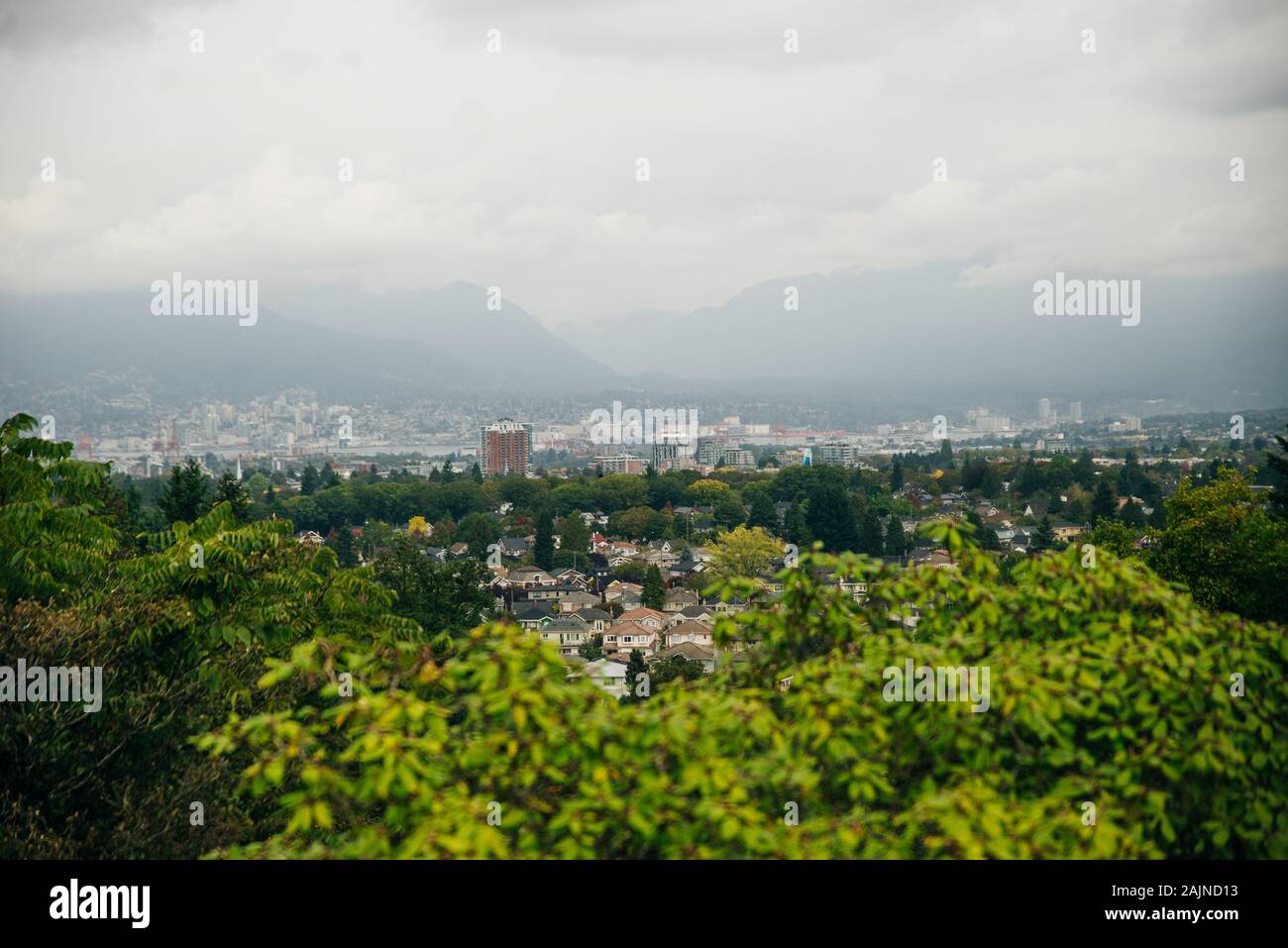 Overview of Vancouver Queen Elizabeth Park, canada Stock Photo - Alamy