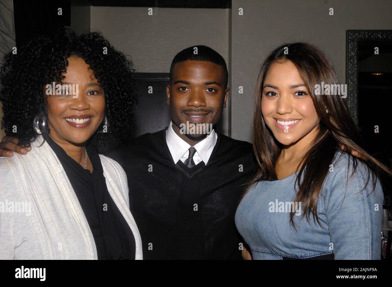 (L-R) Sonja Norwood, Ray J and Brittany Pena attend the Norwood Talent ...