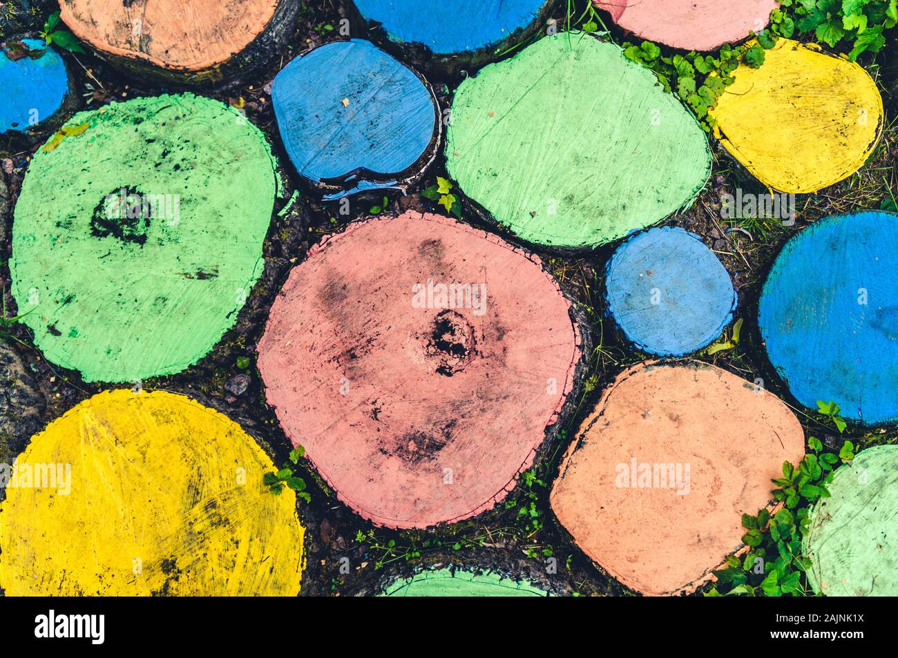 Closeup shot different colored hi-res stock photography and images - Alamy