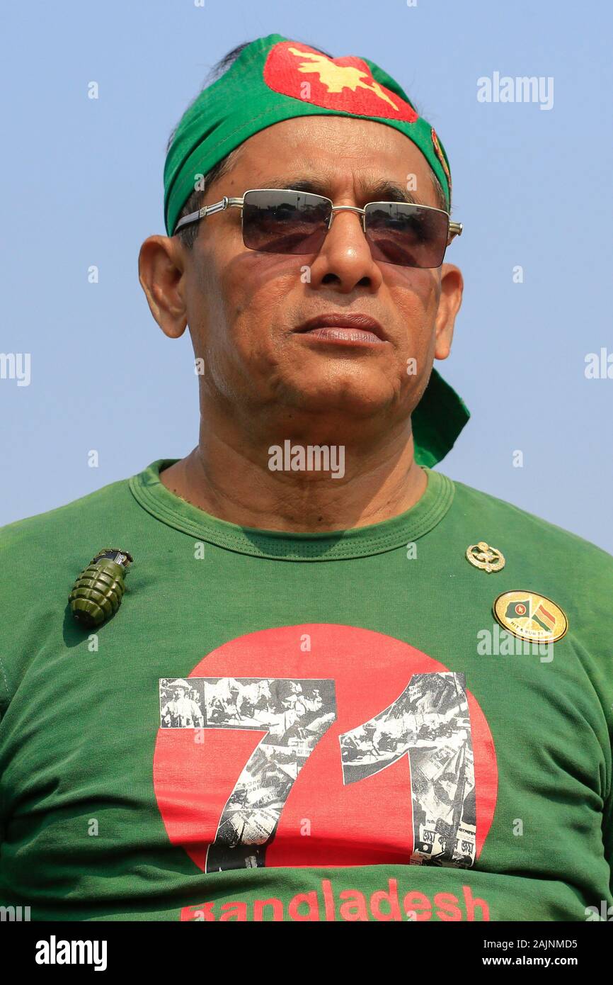 Portrait of a freedom fighter who takes part in the Bangladesh ...