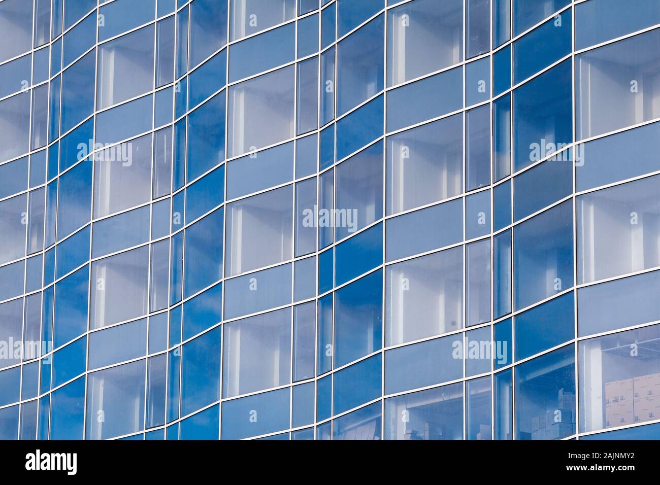 Beautiful architectural structures. Buildings of glass Windows ...