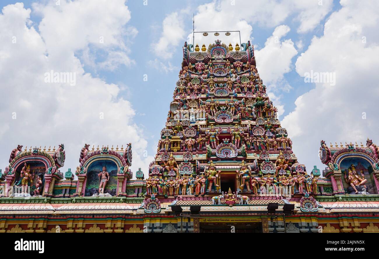 View of ancient Hindu temple in Kuala Lumpur, Malaysia Stock Photo - Alamy