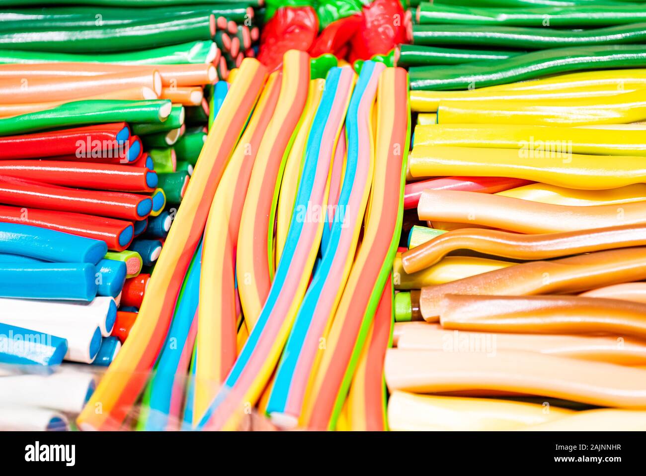 Colourful sugary candy, Assort various sweet candies Stock Photo - Alamy