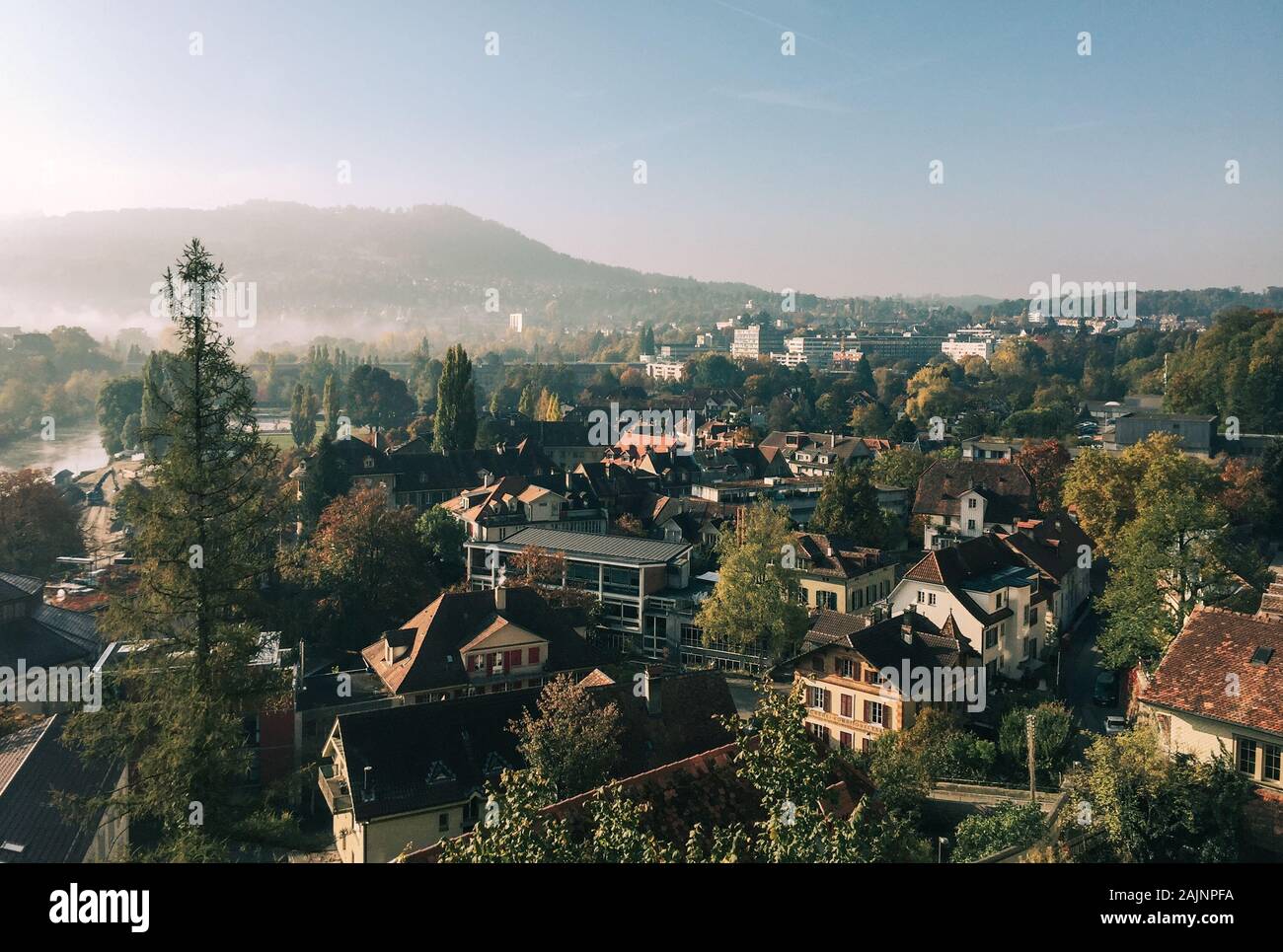 Bern, Switzerland - Oct 11, 2018. Beautiful landscape of Bern ...