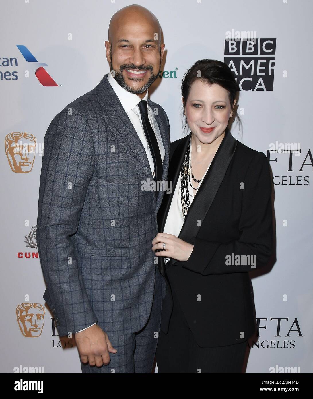 Beverly Hills, USA. 04th Jan, 2020. Keegan-Michael Key and Elisa Key ...