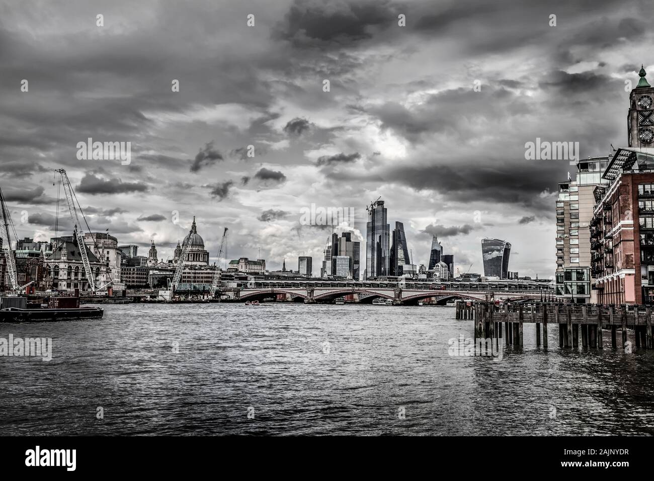Cityscape from tower bridge in dramatic style Stock Photo - Alamy Cityscape from tower bridge in dramatic style Stock Photo - Alamy