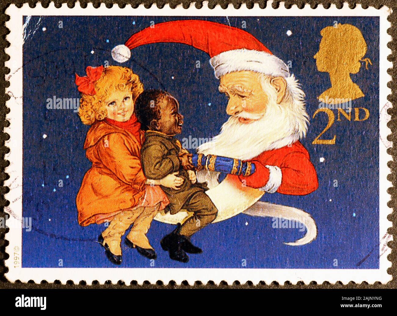 Santa postmark stamp hi-res stock photography and images - Alamy