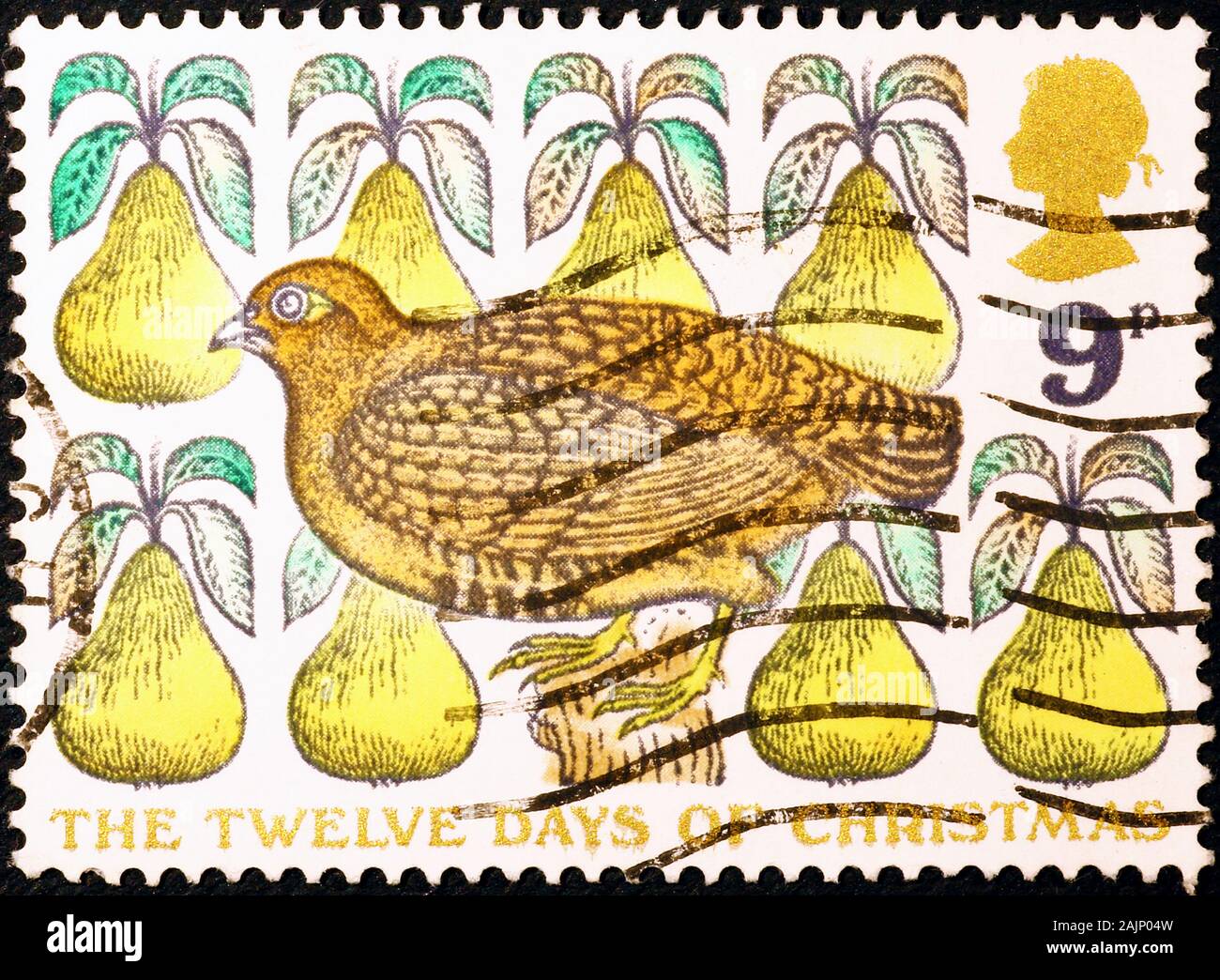 Great britain christmas postage stamp hi-res stock photography and ...