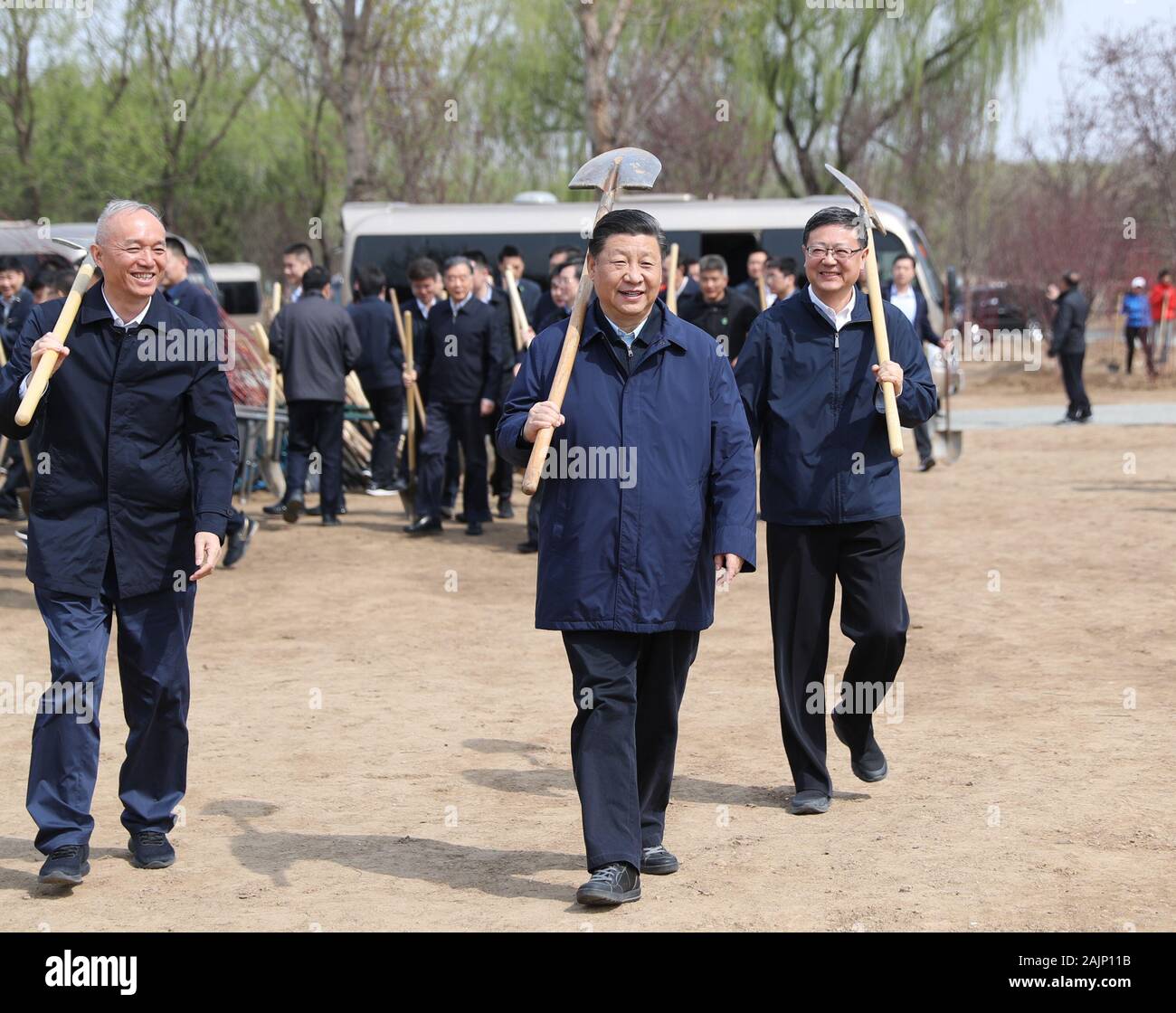 Beijing, China. 8th Apr, 2019. Chinese President Xi Jinping and other ...
