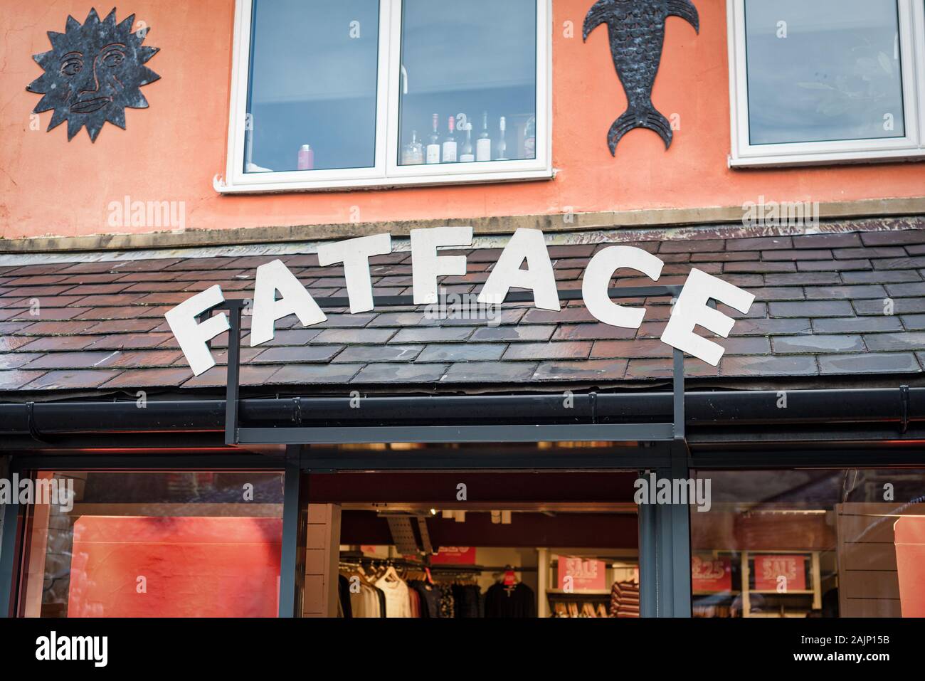 Fat face logo hi-res stock photography and images - Alamy