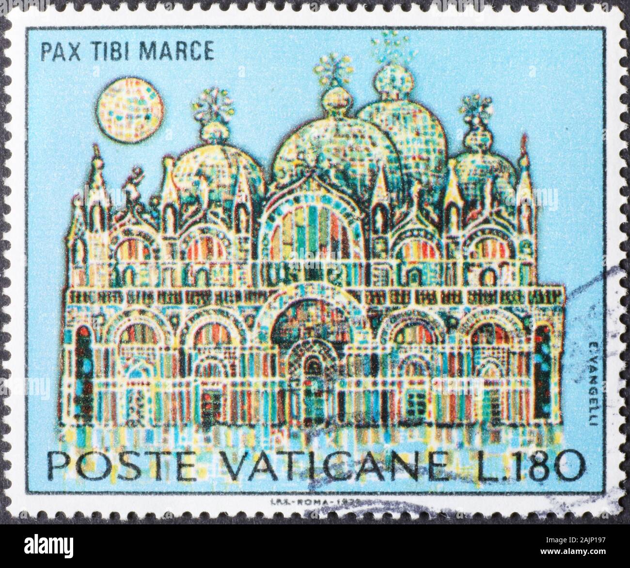 St Mark's Basilica on Vatican postage stamp Stock Photo - Alamy
