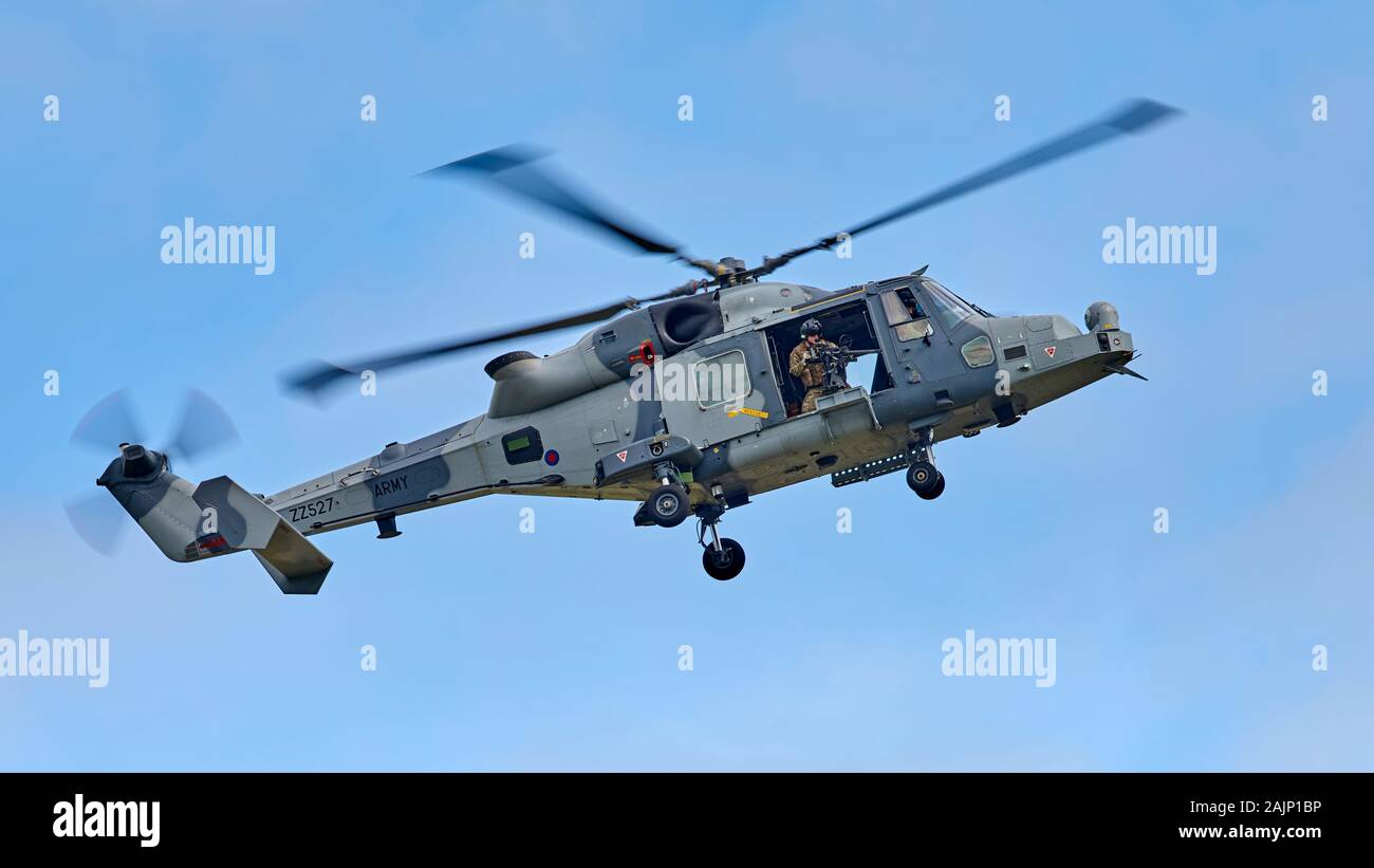 AgustaWestland AW159 Wildcat AH1 helicopter in flight Stock Photo - Alamy