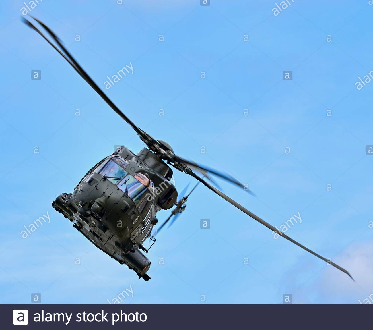 Royal Navy Rescue Helicopter Flying High Resolution Stock Photography ...