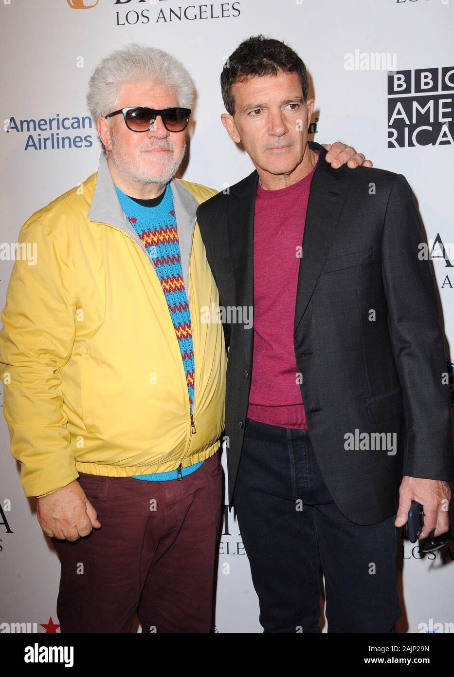 Los Angeles, CA. 4th Jan, 2020. Antonio Banderas, Pedro Almodovar at ...