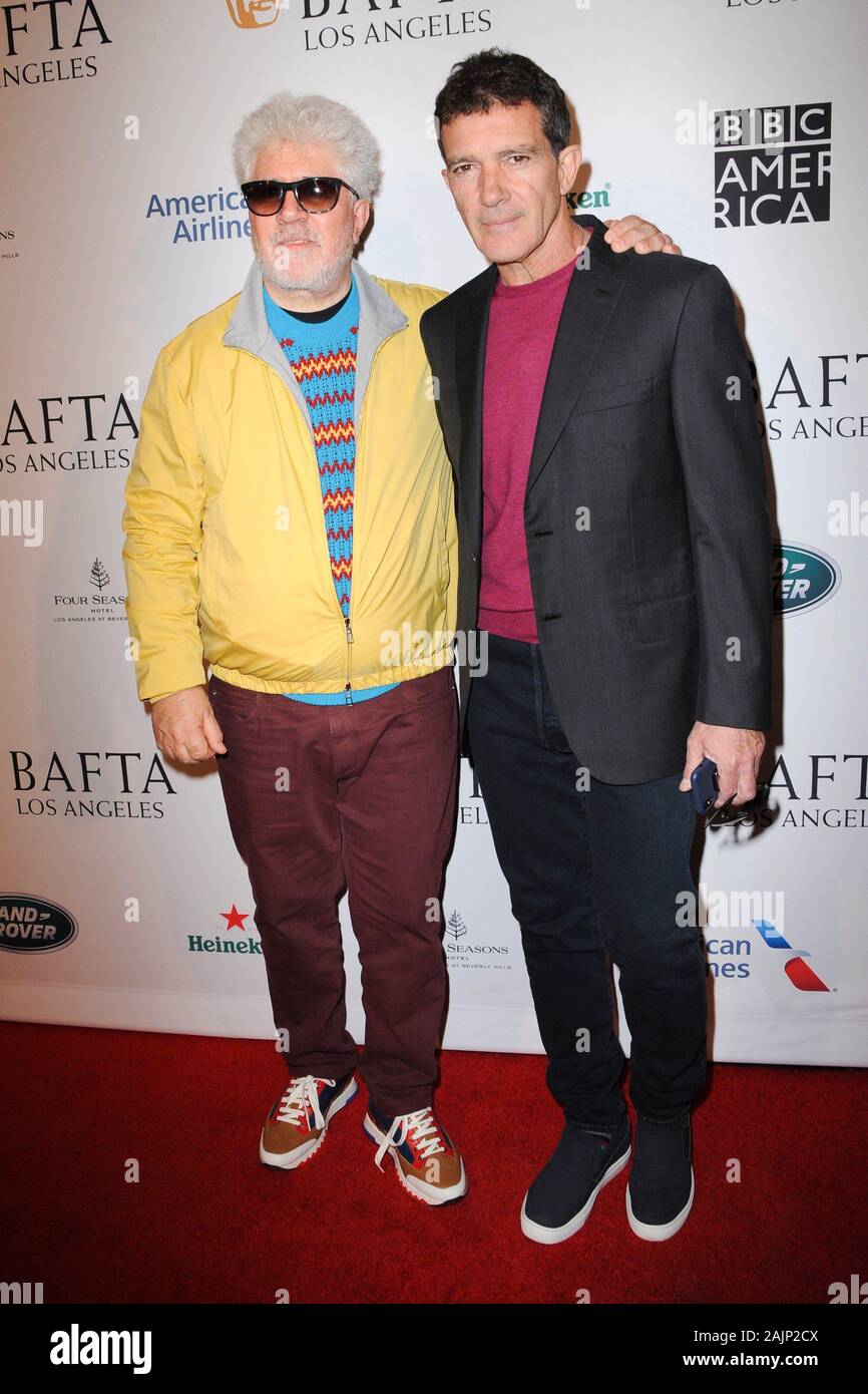 Los Angeles, CA. 4th Jan, 2020. Antonio Banderas, Pedro Almodovar at ...