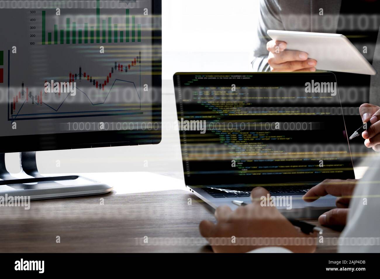 Programming code abstract technology background Developer programming ...