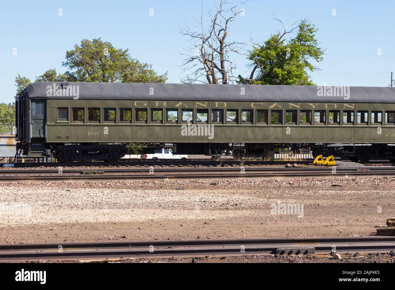 Williams, Arizona, USA- 01 June 2015: Old, historic Grand Canyon train ...