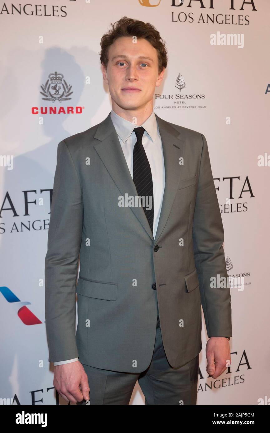 Los Angeles, USA. 05th Jan, 2020. George Mackay attends the BAFTA Los ...